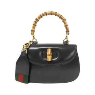Gucci Sac &agrave; main Bamboo Pre-owned - Femme - Pre-owned - Noir - Taille: ONE Size
