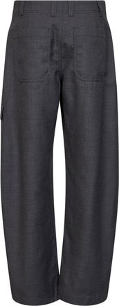 Brunello Cucinelli Virgin Wool Twill Cargo Pants - Gray