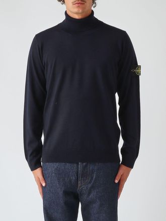 Stone Island Rollkragenpullover von aus reiner Schurwolle mit Kompass-Patch