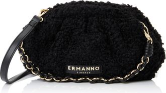 Ermanno Scervino Unisex Adulto VEDA FUR Pouch, Black
