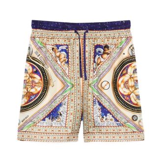 Casablanca Homme, Shorts, Multicolore, Taille: L Silk Shorts