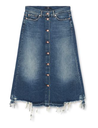7 For All Mankind Damen Nora Breakthrough Skirt, Light Blue, 25 EU