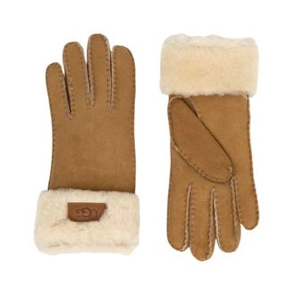 UGG Gants &agrave; revers - Femme - Accessoires - Brun - Taille: L