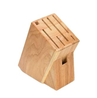 Generic Messerhalter Messerblock Messerständer 1Pc Funktionelle Universal Buche Messerregal Block Lagerung Organizer Messerhalter Ständer Restaurant Küche Zuh