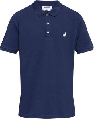 Moschino Homme, Tops, Bleu, Taille: 3XL Polo