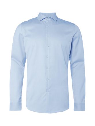 Jake*s Slim Fit Businesshemd aus Twill mit extra langem Arm