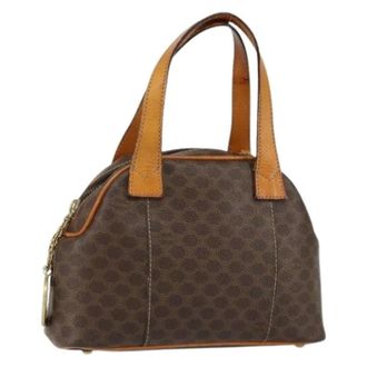 Celine Sac &agrave; main vintage en plastique Pre-owned - Femme - Pre-owned - Brun - Taille: ONE Size