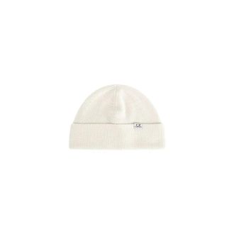 C.P. Company Gerippte Re-Wool Short Beanie - - Accessories - unisex - Beige - ONE SIZE