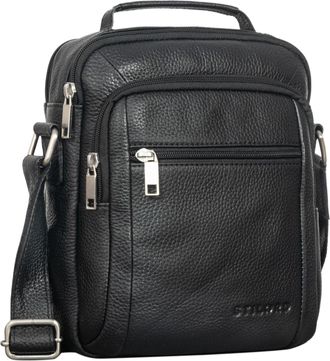 STILORD Lucky Umhängetasche Herren Klein Leder Handtasche Männer Ledertasche Crossbody Bag Vintage Umschlagtasche zum Umhängen Echtleder Businesstasche, Farbe