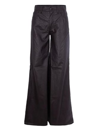 Cycle wide-leg flared trousers - Marron