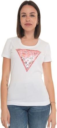 Guess Guess Tshirt Slim Logo Iconique Strass Jeans - Femme
