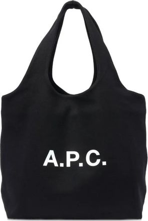 A.P.C. Shopper & Totes - Structured Black Wool Blend Tote Bag - Gr. unisize - in Schwarz - f&uuml;r Damen