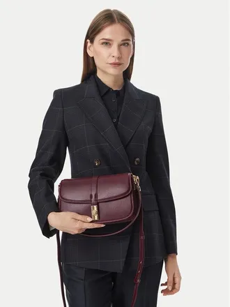 Tommy Hilfiger Handtasche Th Heritage Conv Crossover AW0AW19321 Dunkelrot