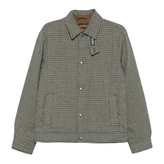 Woolrich Veste chemise Keating en laine &agrave; carreaux - Homme - Vestes - Brun - Taille: M