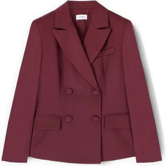 Motivi Blazer Double-Boutonn&eacute; &agrave; Boutons Recouverts - Femme - Vestes - Rouge - Taille: 38 FR