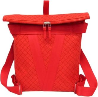 Bottega Veneta Sac &agrave; dos Pre-owned New Rubber - Homme - Pre-owned - Rouge - Taille: ONE Size