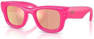 Ray-Ban Wayfarer Puffer Special Collection Sonnenbrillen Rosa Fassung Braun Glas 47-23