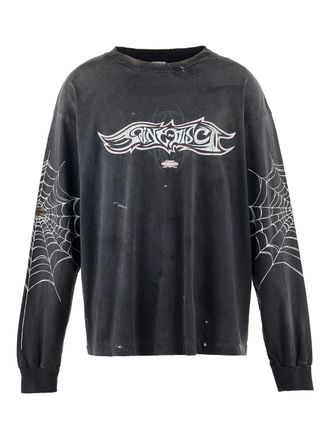 Saint Mxxxxxx pull en coton - Noir