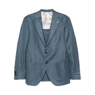 Luigi Bianchi Mantova Welt Pocket Blazer - - Jackets - Herren - Blau - 2XL