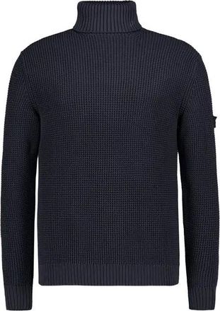 Joop Herren Pullover blau Baumwolle unifarben