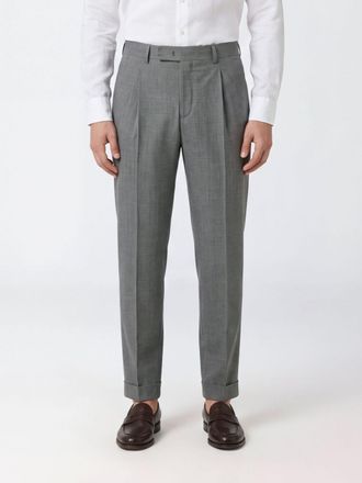 Pantaloni Torino Pantalon de tailleur slim fit &agrave; pinces en laine vierge