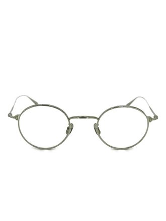 Eyevan 7285 186 Sonnenbrille mit rundem Gestell - Silber