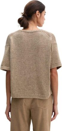 Marc O'Polo Kurzarmpullover loose aus Organic Cotton-Mix