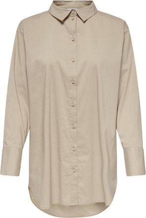 Jacqueline de Yong Damen JDY Mio L/S Long Shirt Wvn Noos Bluse, Doeskin, 38 EU