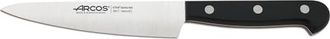 Arcos Couteau de Chef en Acier - Idéal pour Couper et Peler les Fruits et Légumes, Poignée Ergonomique en Polyoxyméthylène, Lame de 130 mm - Couleur Noire, 