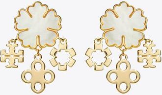 Tory Burch Damen Forget Me Not Cluster Earrings