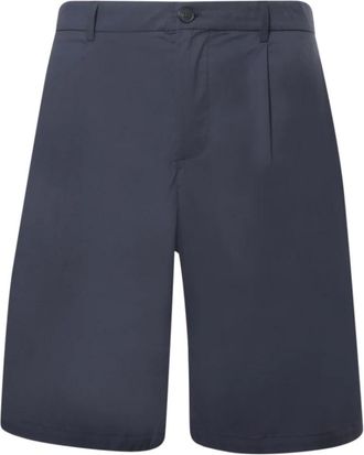 Alpha Studio Homme, Shorts, Bleu, Taille: M Bermuda Technique en Coton