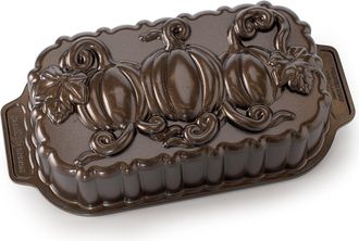 Nordic Ware Pumpkin Patch Loaf Pan, Bronze