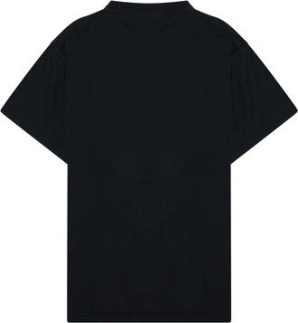 Balenciaga Logo-Print Cotton T-Shirt - Black