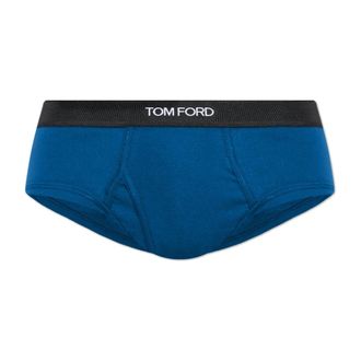 Tom Ford Homme, Sous-v&ecirc;tements, Bleu, Taille: XL Slips en coton