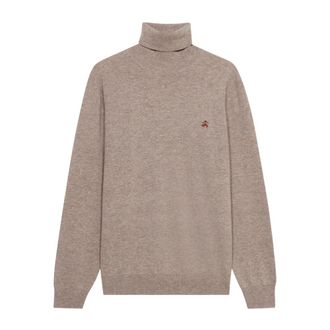Brooks Brothers Pullover mit Rollkragen aus Lammwolle - - Knitwear - Herren - Beige - 2XL