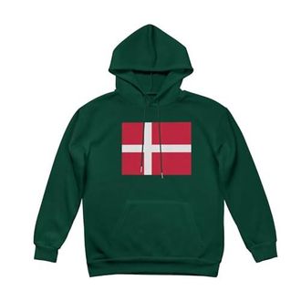 Generic Sweat &Agrave; Capuche Danemark Drapeau pour Femme Adultes Et Adolescents Doublure Polaire Sweatshirt pour Patriotes Hoodie Femmes Femmes Pull &Agrave; Capuche pour