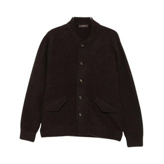Zanone Homme, Pulls, Brun, Taille: L Cardigans