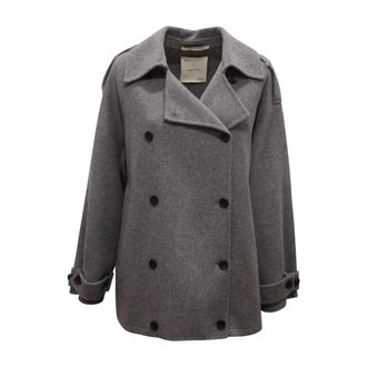 Emma & Gaia 44S064 Double-Breasted Mantel - - Coats - Damen - Grau - M