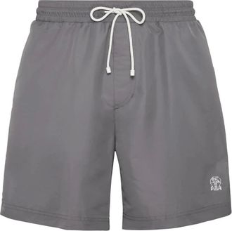 Brunello Cucinelli Homme, Maillots de bain, Gris, Taille: S Mw817043 Shorts de bain