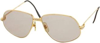 Cartier Lunettes de soleil Maillon Panth&egrave;re Pre-owned - Femme - Pre-owned - Brun - Taille: ONE Size