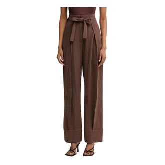 Simona Corsellini Weite Hosen - - Trousers - Damen - Braun - XL