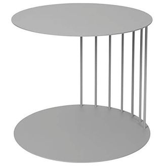Broste Copenhagen Broste Copenhagen Beistelltisch aus der Tone Kollektion, hergestellt aus Stahl, Farbe: Farbe: Drizzle (Hellgrau), Ma&szlig;e (DxH): 40 x 36 cm, 31000104