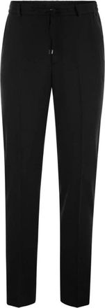 PESERICO Homme, Pantalons, Noir, Taille: L Pantalon Slim-fit