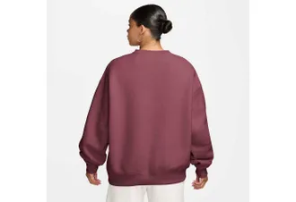 Nike Sweatshirt W NK STDO FLC MW OS CREW mit Kapuze, aus angerauter Sweatware