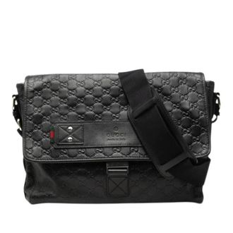 Gucci Pre-owned Gepr&auml;gte Leder Umh&auml;ngetasche - - Pre-owned - Damen - Schwarzk - ONE SIZE
