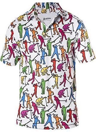 Royal & Awesome Golf Guys Golf Polo pour Hommes, Hauts de Golf pour Hommes, Chemises de Golf, Chemises de Golf masculines, Hommes de Golf pour Hommes