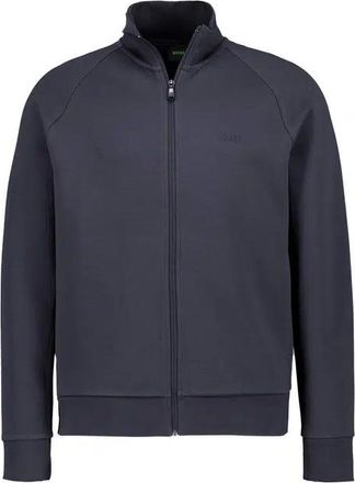HUGO BOSS Herren Pullover blau Baumwolle unifarben