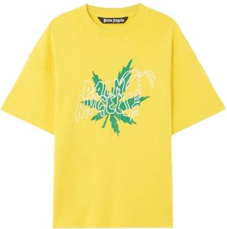 Palm Angels Homme, Tops, Jaune, Taille: M T-shirt