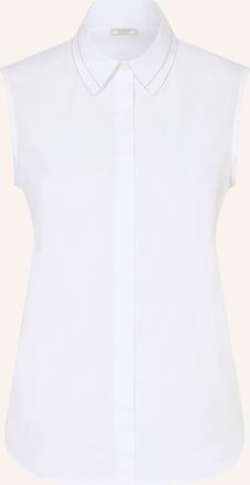 PESERICO Peserico Blusentop Mit Schmucksteinen weiss