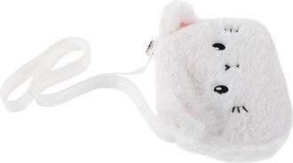 UPKOCH Plüsch Umhängetasche Mädchen Süße Katzenmotiv Kleine Crossbody Tasche Leicht für Alltag Reisen Shopping Münzgeldbörse und Handyfach Modisches Accessoi